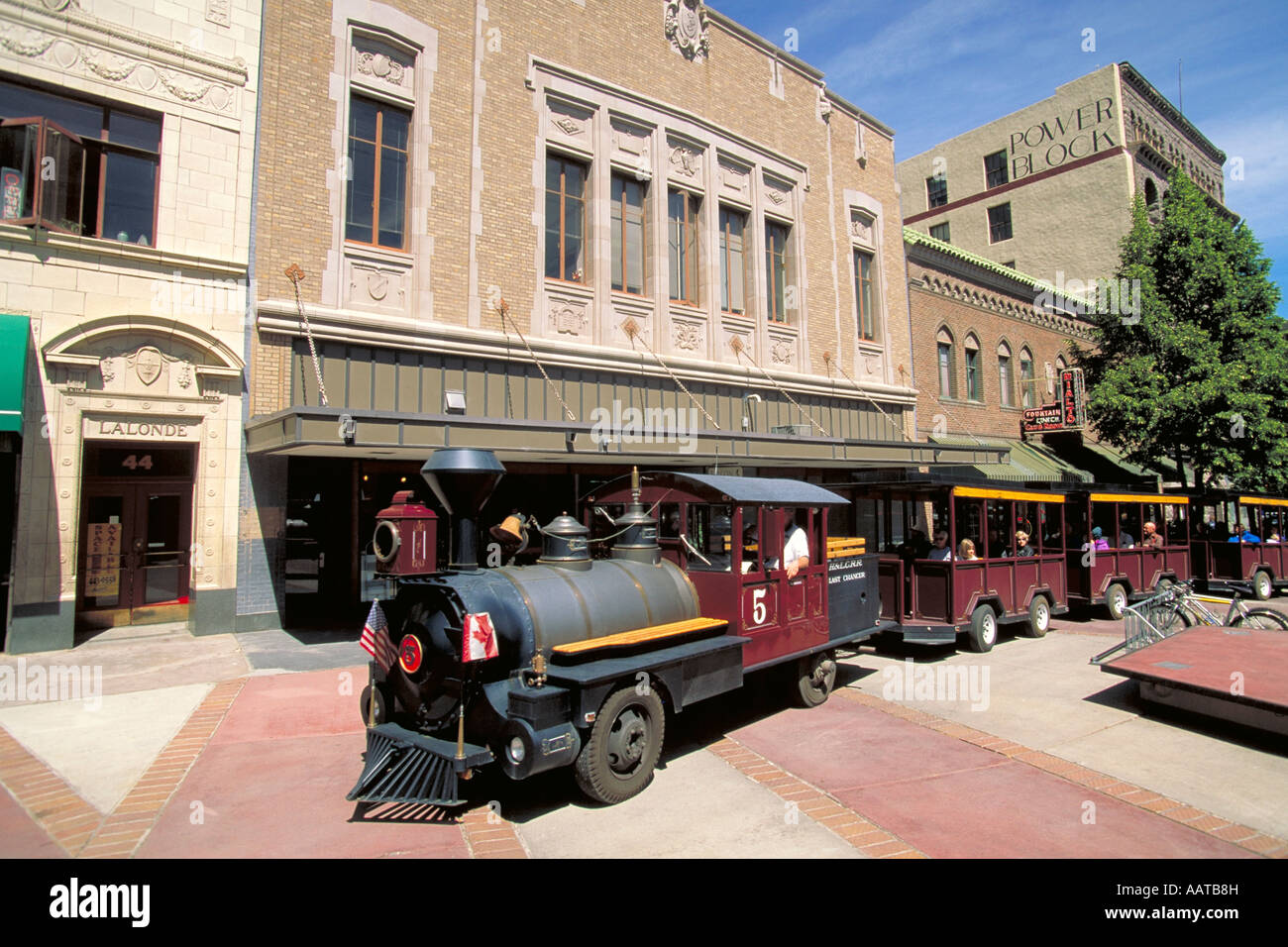 Elk263 1060 Montana Helena Last Chance Mall tour train Stock Photo - Alamy