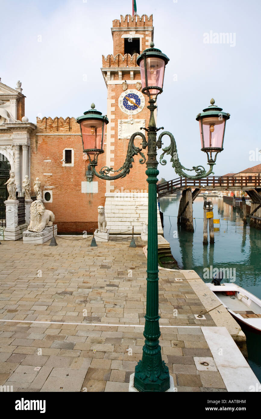 Venice Italy The Arsenale Castello district The main entrance Stock ...