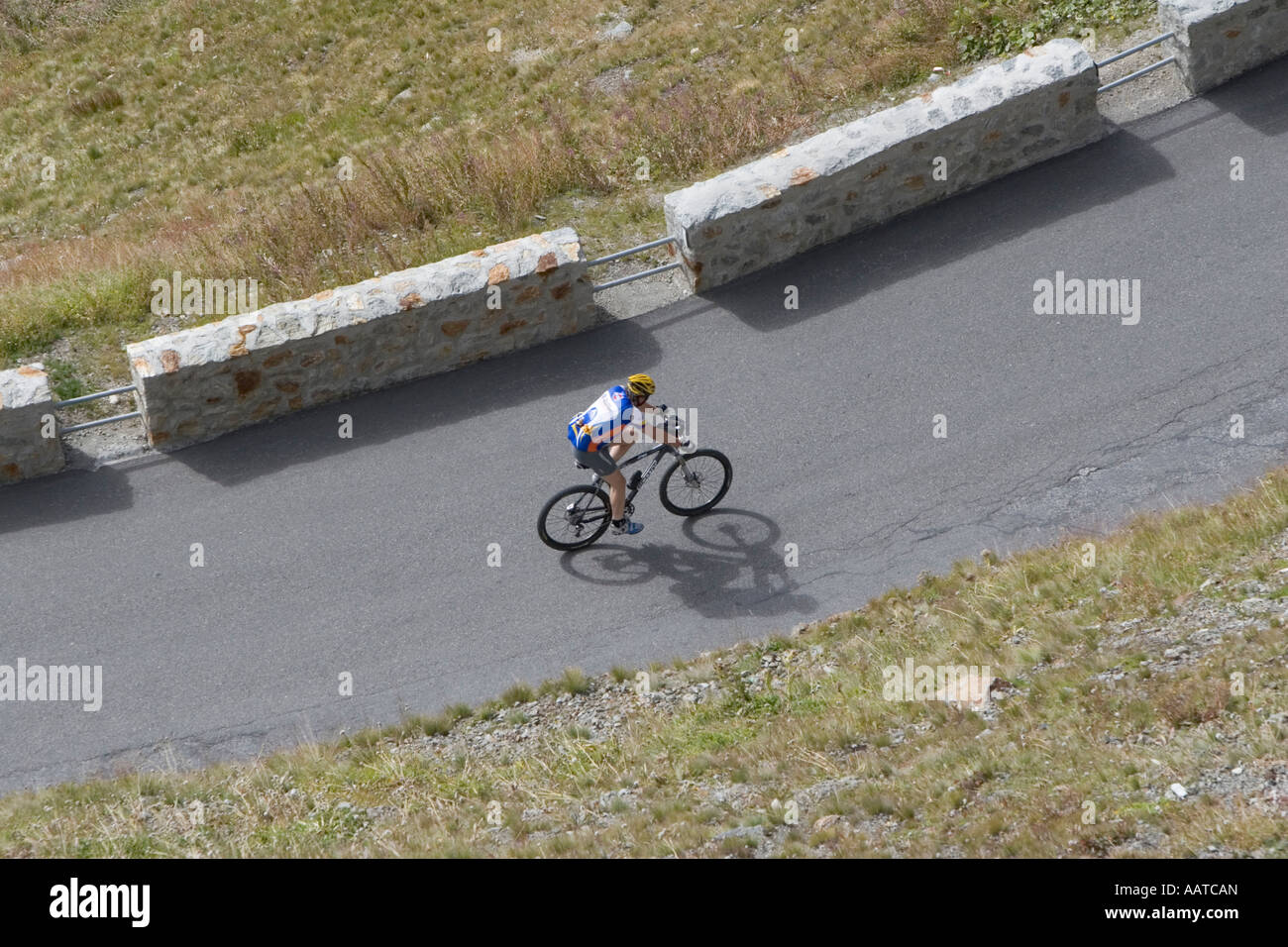 cyclist in the annual Stelvio Bike day to the mountain pass of ...
