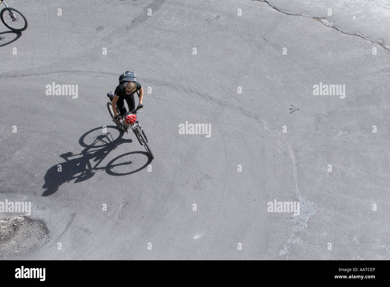 Cyclist in the annual Stelvio Bike day to the mountain pass of ...