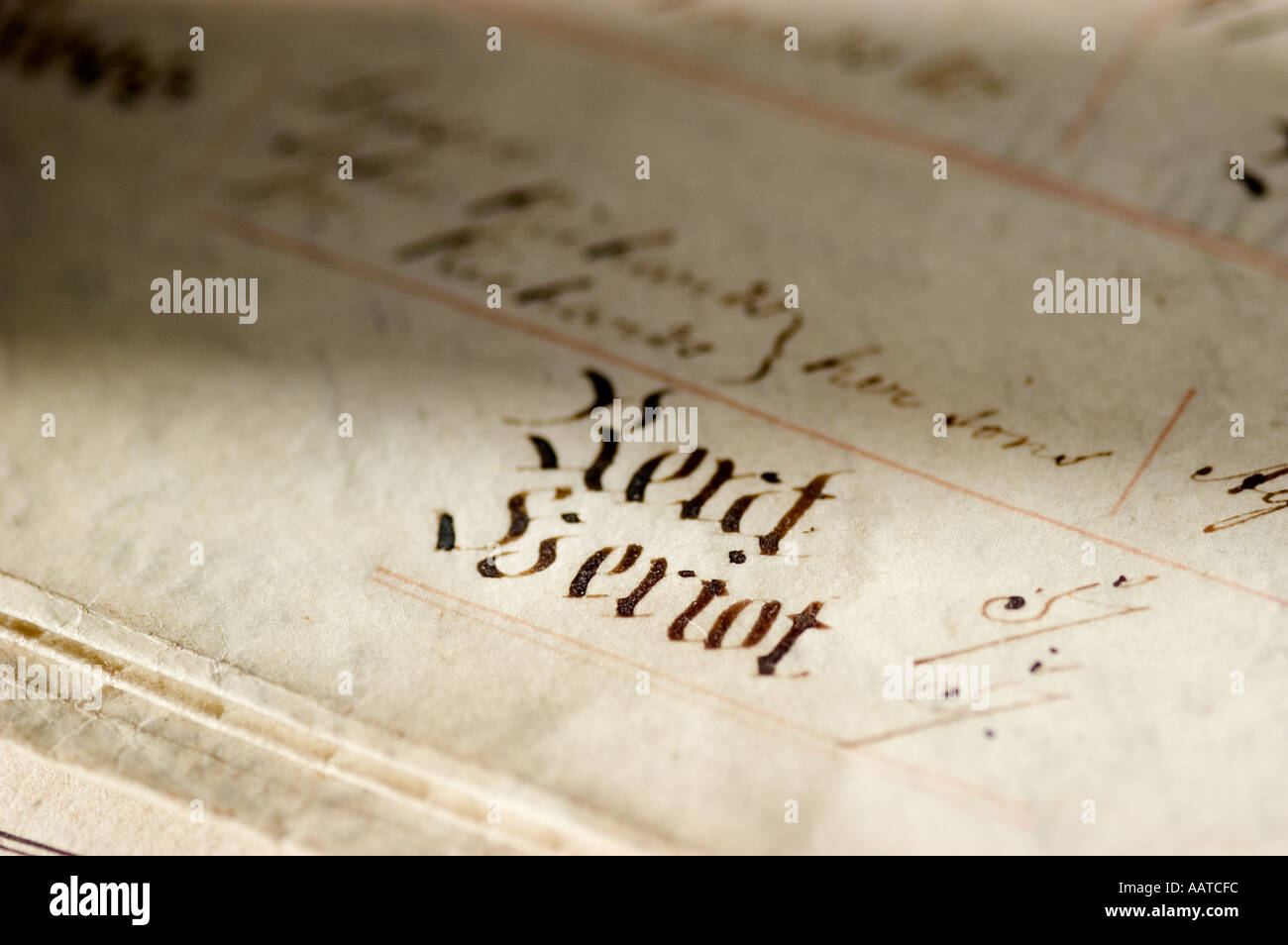 Nineteenth Century Legal Document Stock Photo - Alamy
