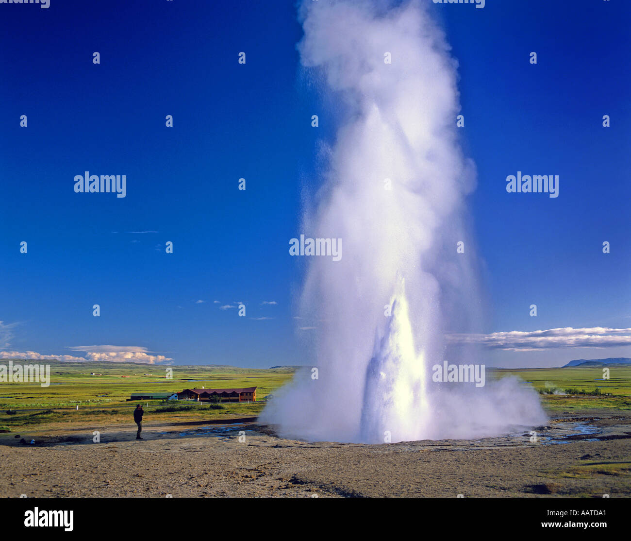 Strokkur fountain Geyser Iceland Stock Photo - Alamy
