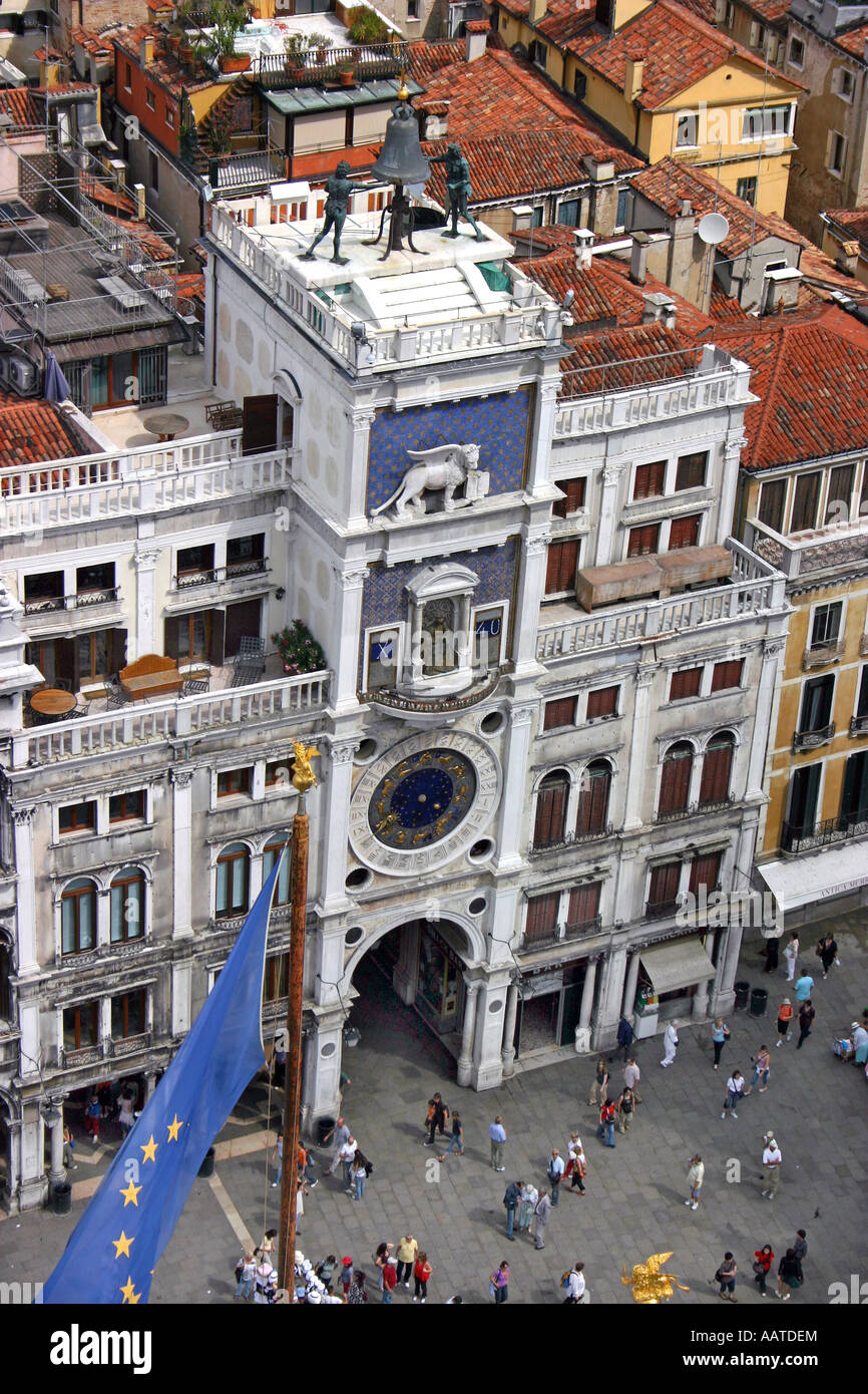 Clock Tower in St Marks Square in Venice Italy Stock Photo - Alamy