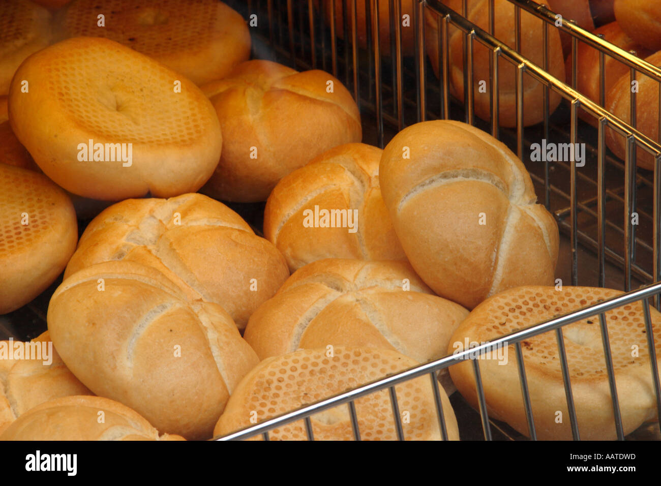 Rolls in a bakery Stock Photo - Alamy