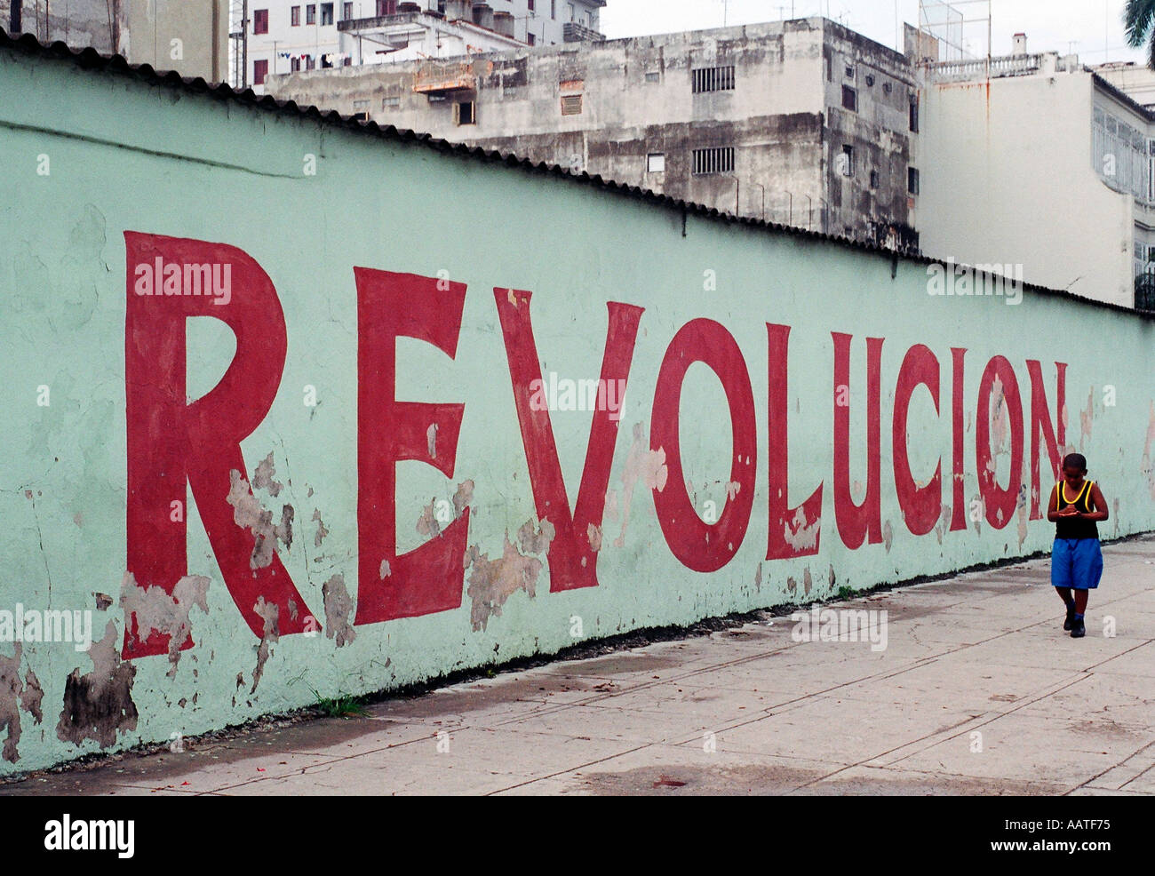 Revolution Government graffiti Havana Cuba Stock Photo - Alamy