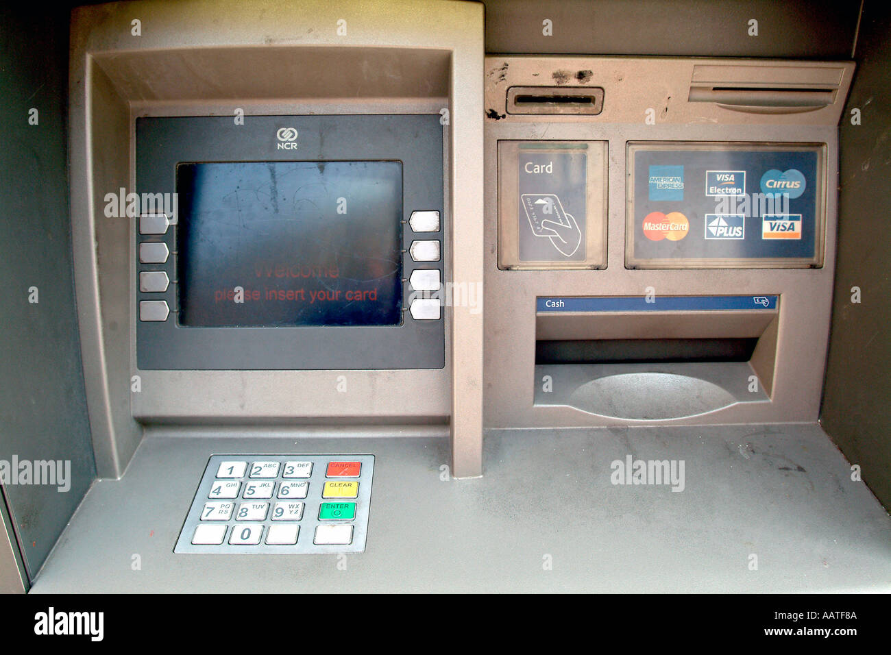 ATM London England UK Stock Photo - Alamy