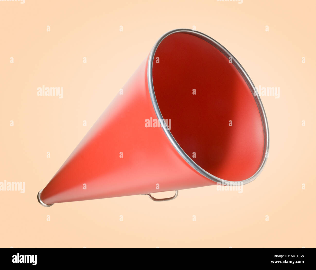 Large Red Megaphone Stock Photo - Alamy