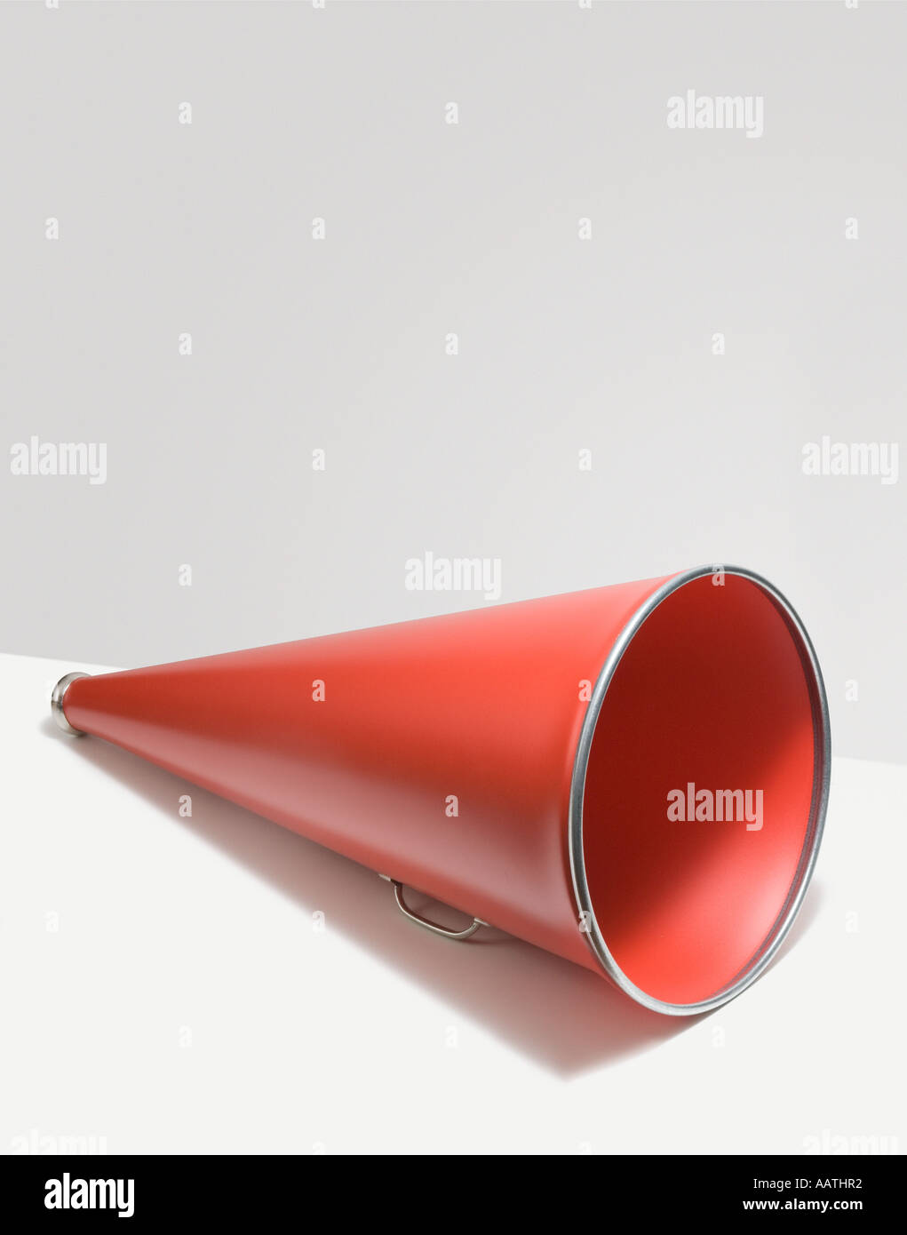 Large Red Megaphone Stock Photo - Alamy