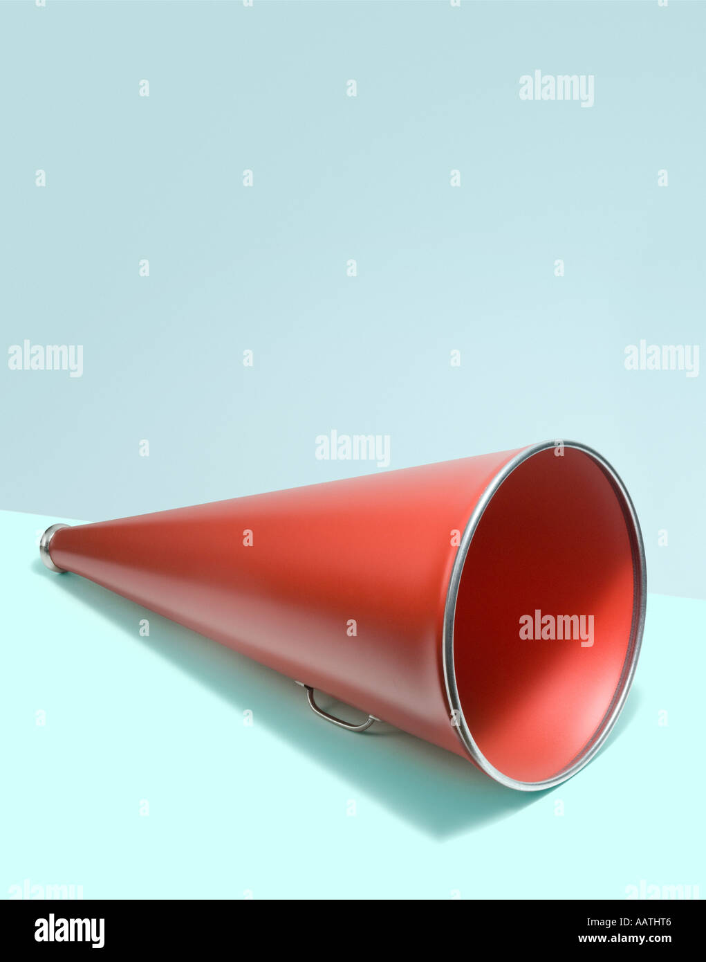 Large Red Megaphone Stock Photo - Alamy