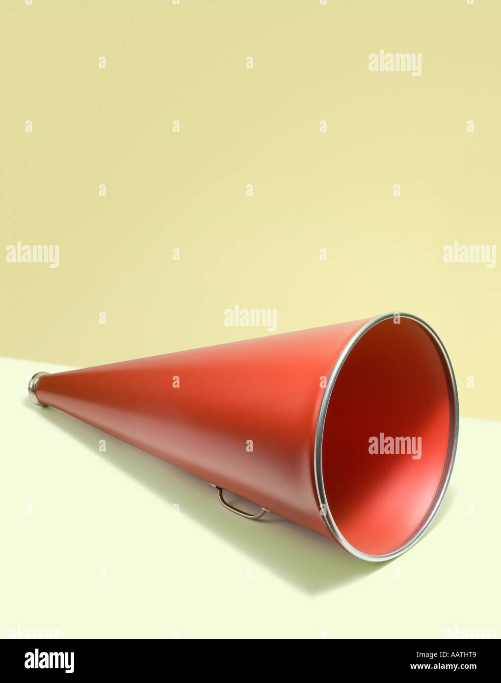 Large Red Megaphone Stock Photo - Alamy
