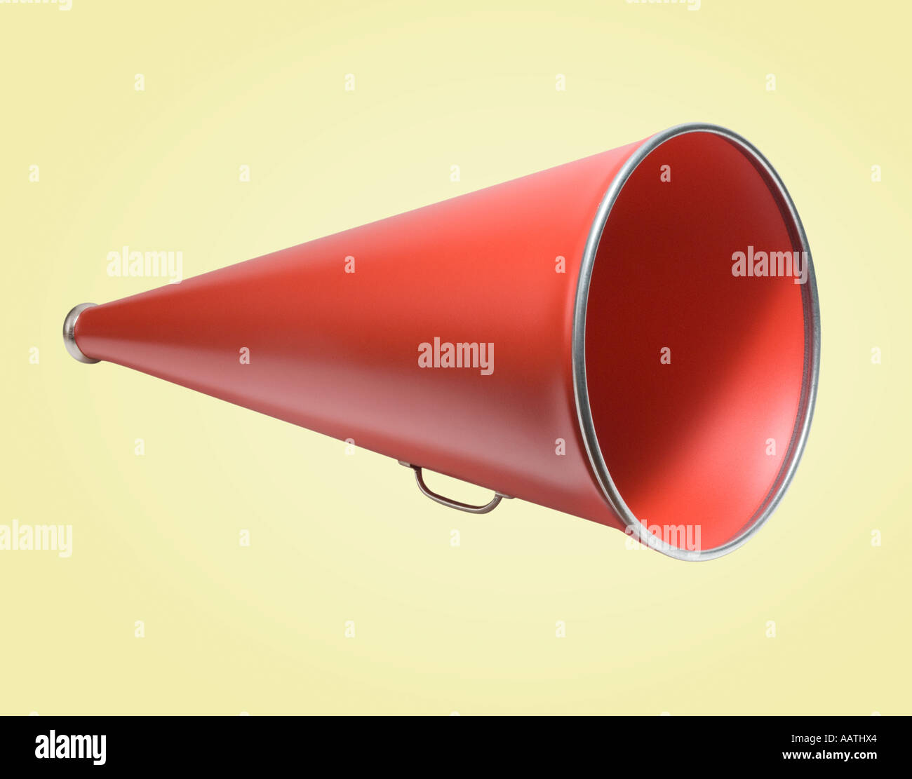 Large Red Megaphone Stock Photo - Alamy