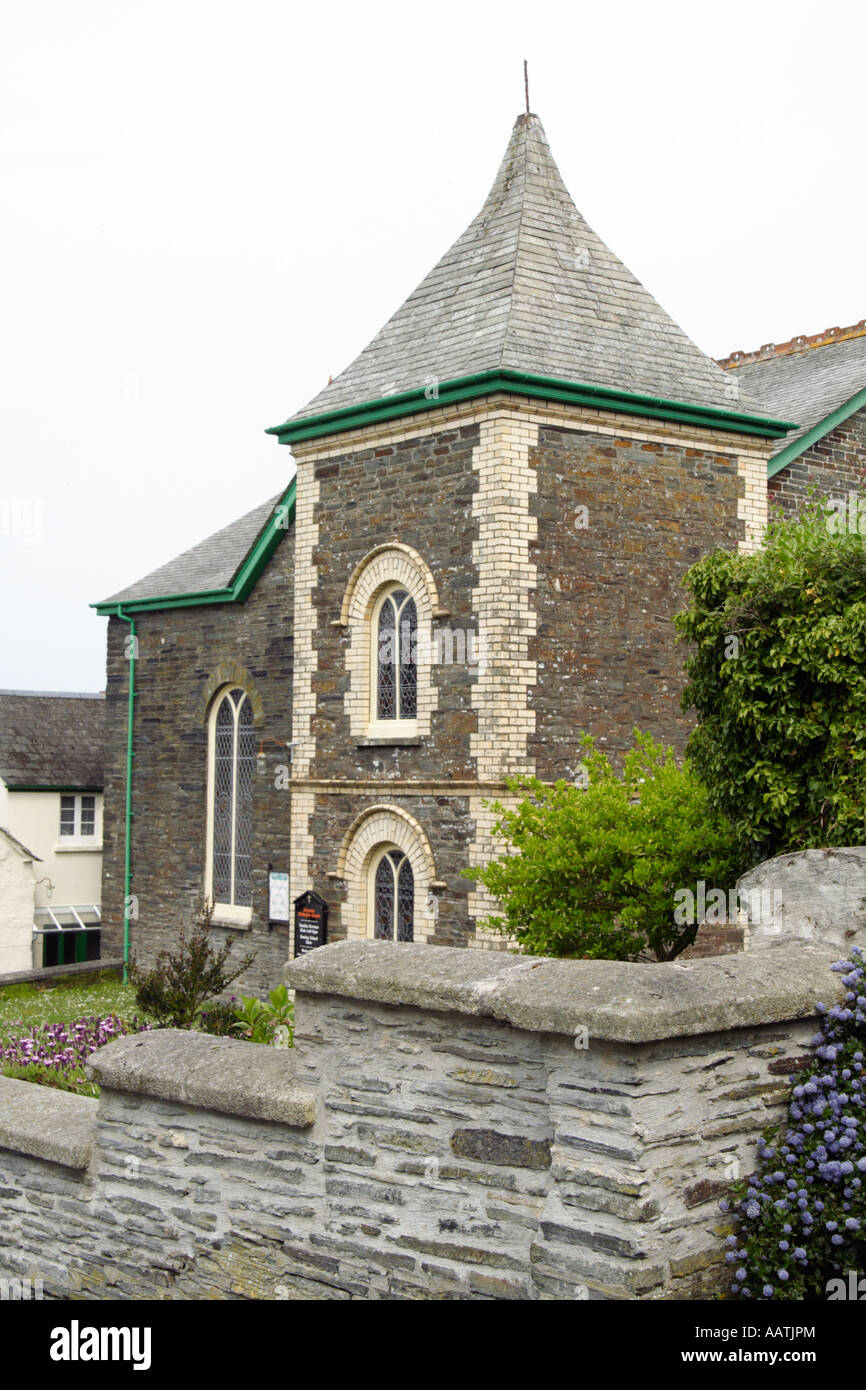 Church, Boscastle Village, Cornwall Stock Photo - Alamy