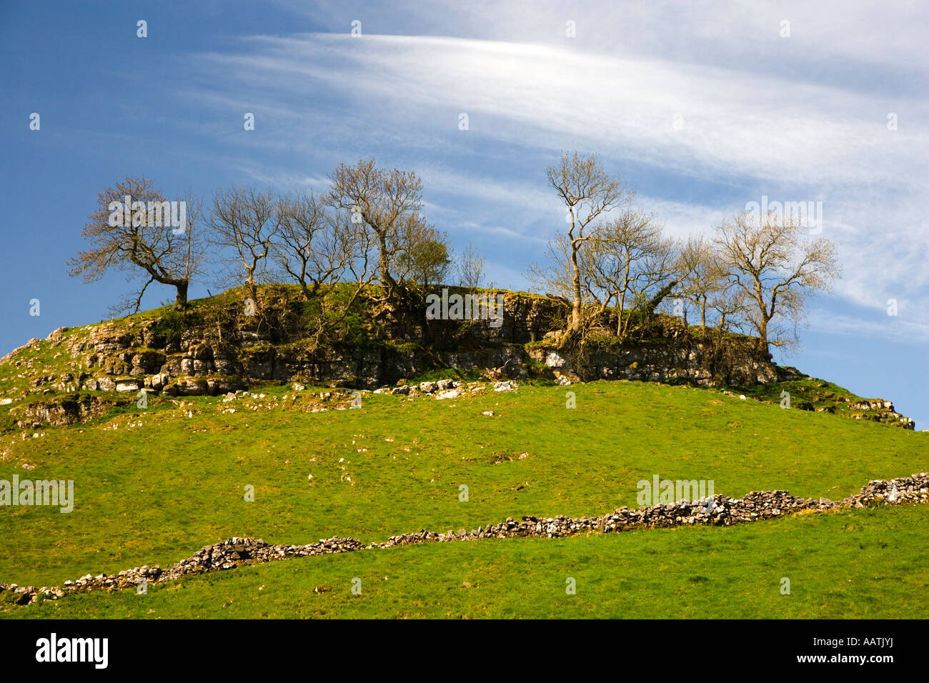 CaveDale at Castleton in the Peak District in Derbyshire Stock Photo ...