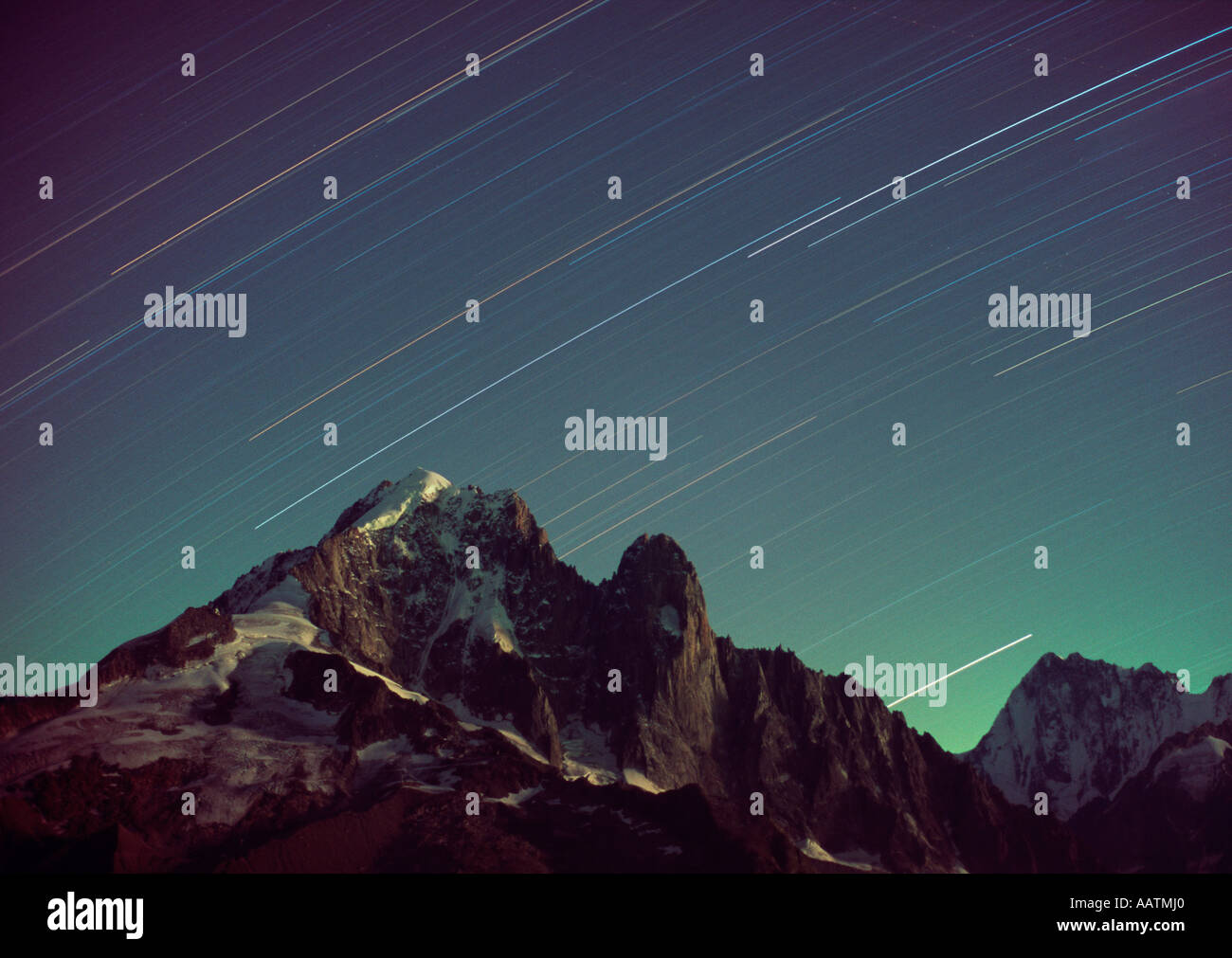 Circumpolar star trails hi-res stock photography and images - Alamy