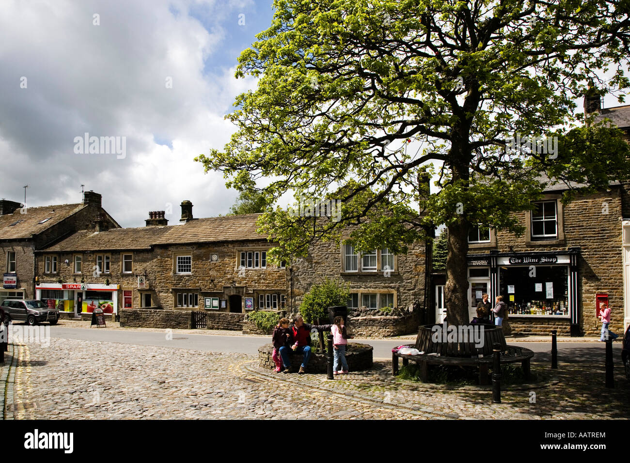 Main Street Grassington Village Wharfedale Yorkshire Dales National ...