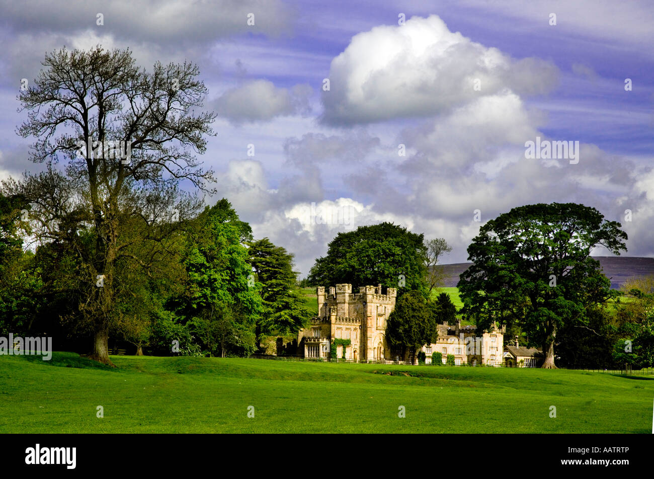 Bolton Hall in the Abbey grounds alongside the River Wharfe Yorkshire ...