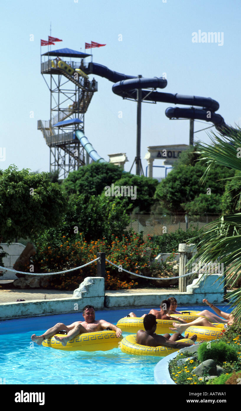 Waterslide park Cyprus Mediterranean Stock Photo - Alamy