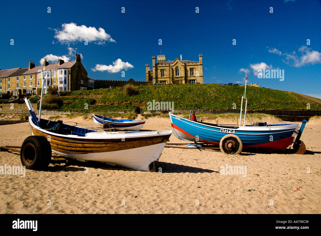 Marske Beach and Cliff House near Redcar Cleveland England Stock Photo ...