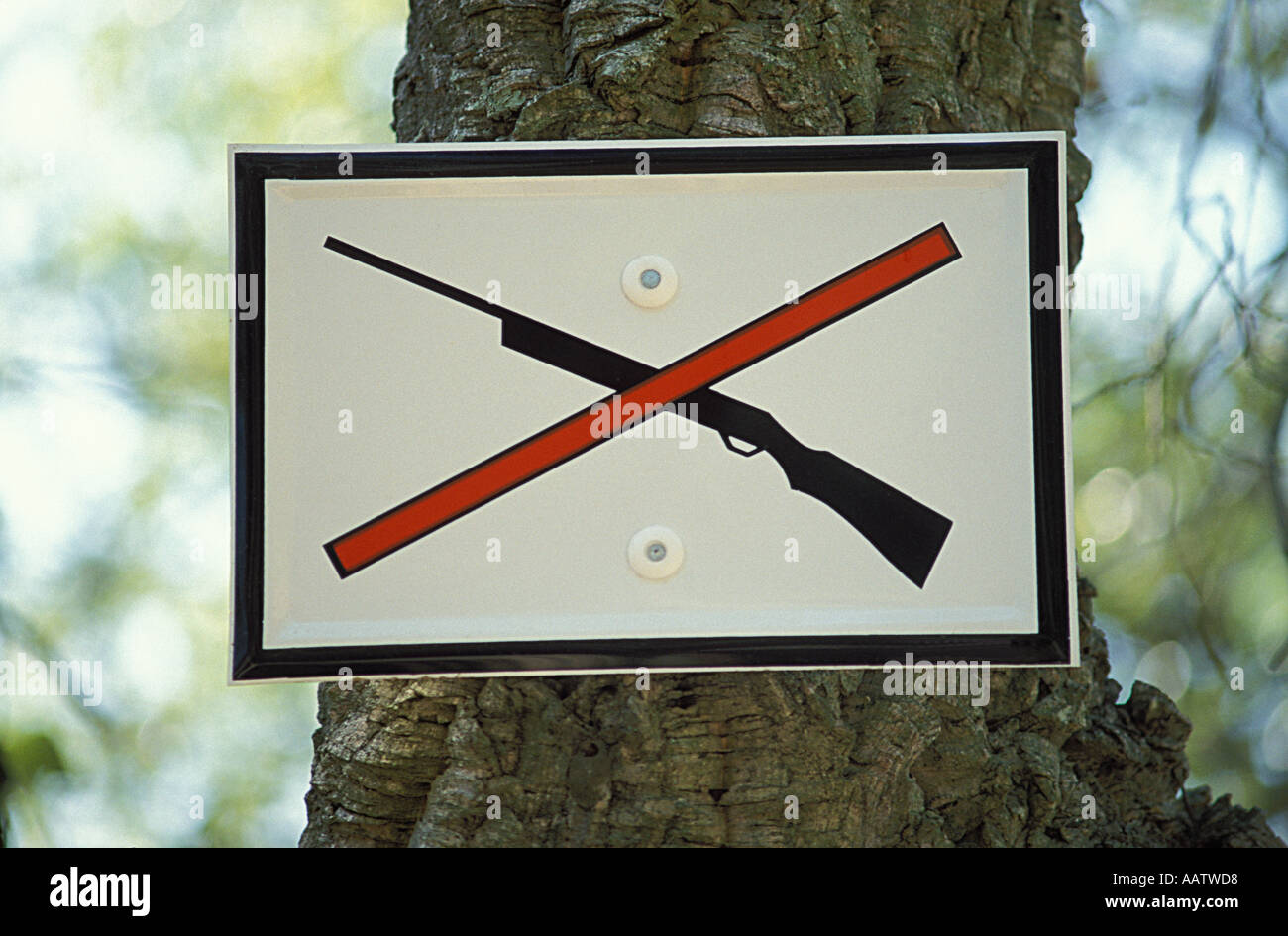 no shooting sign Stock Photo - Alamy