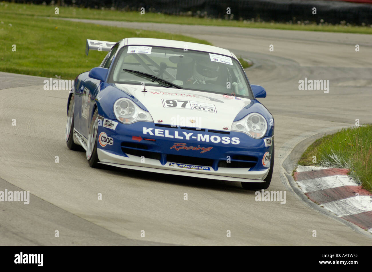 Phil deDangelis races his Kelly Moss Racing Porsche GT3 Cup car at the ...