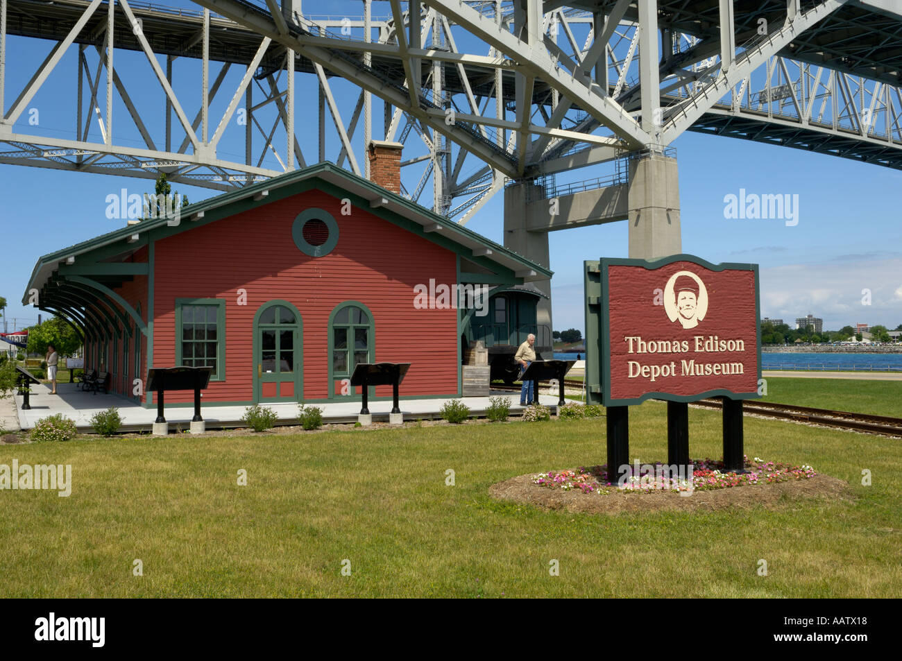 The Thomas Edison Depot Museum and Blue Water Bridges in Port Huron ...