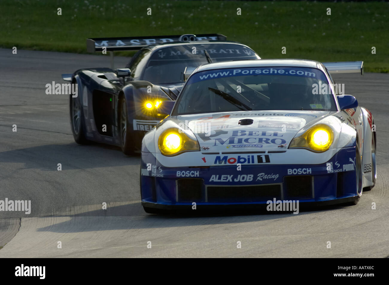 Ian Baas races the Alex Job Racing Porsche 911 GT3 RSR at the American ...