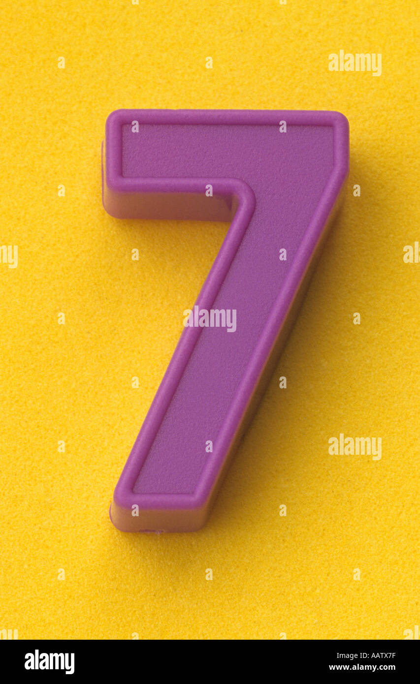 Yellow Number 7 High Resolution Stock Photography and Images - Alamy