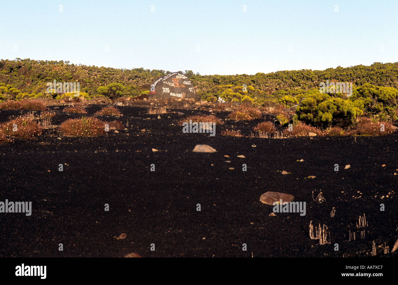 Lava on Mount Karthala Grand Comore Comoros Islands Indian Ocean Stock ...