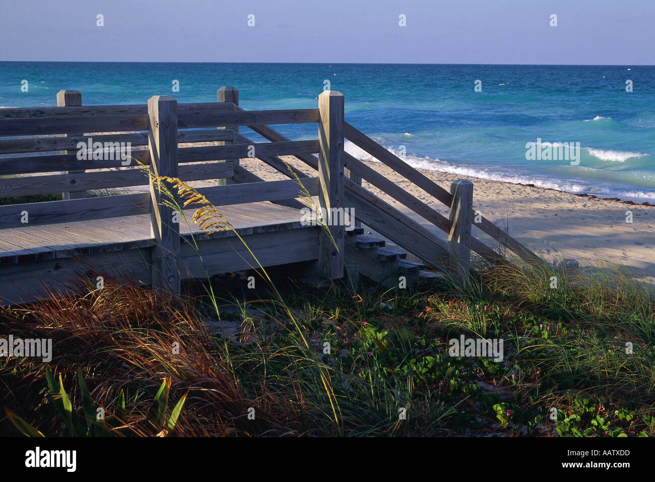 Steps at beach Stock Photo - Alamy