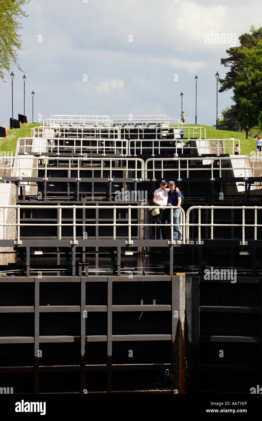 Neptune s Staircase the Caledonian Canal Fort William Scotland Stock ...