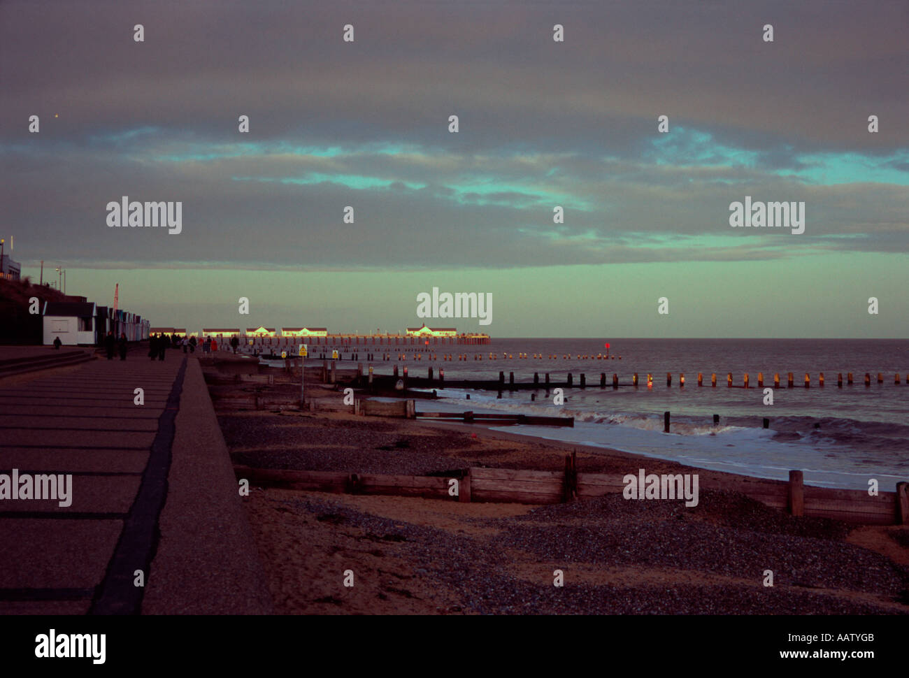 Late afternoon on the beach at Southwold, UK Stock Photo - Alamy