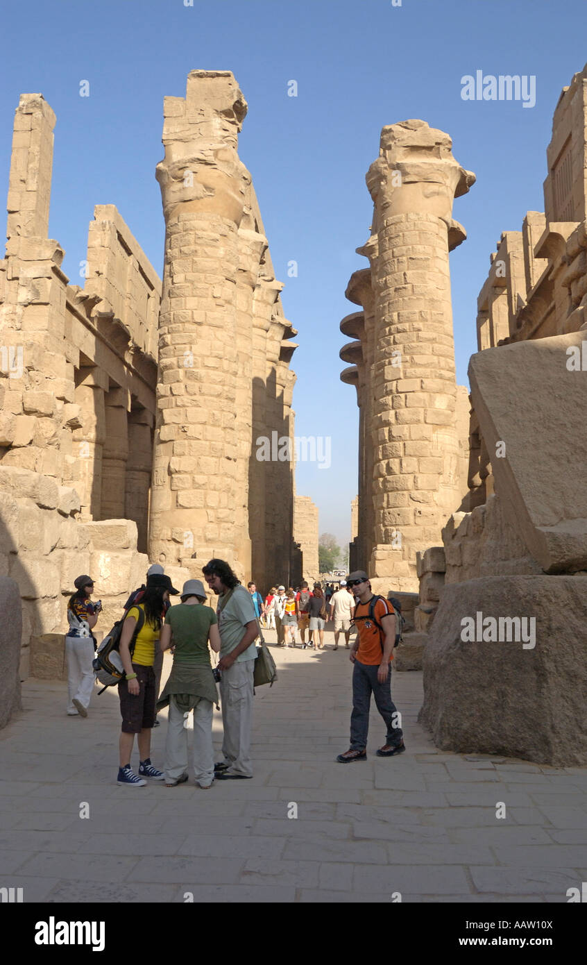 The second pylon leading into the hypostyle hall built by Seti I and ...