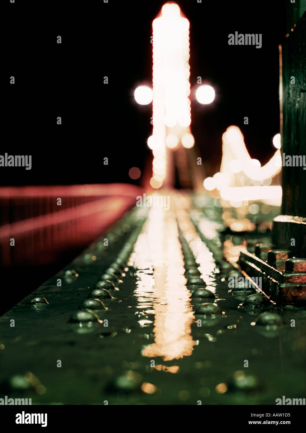 Bridge at night time Stock Photo - Alamy