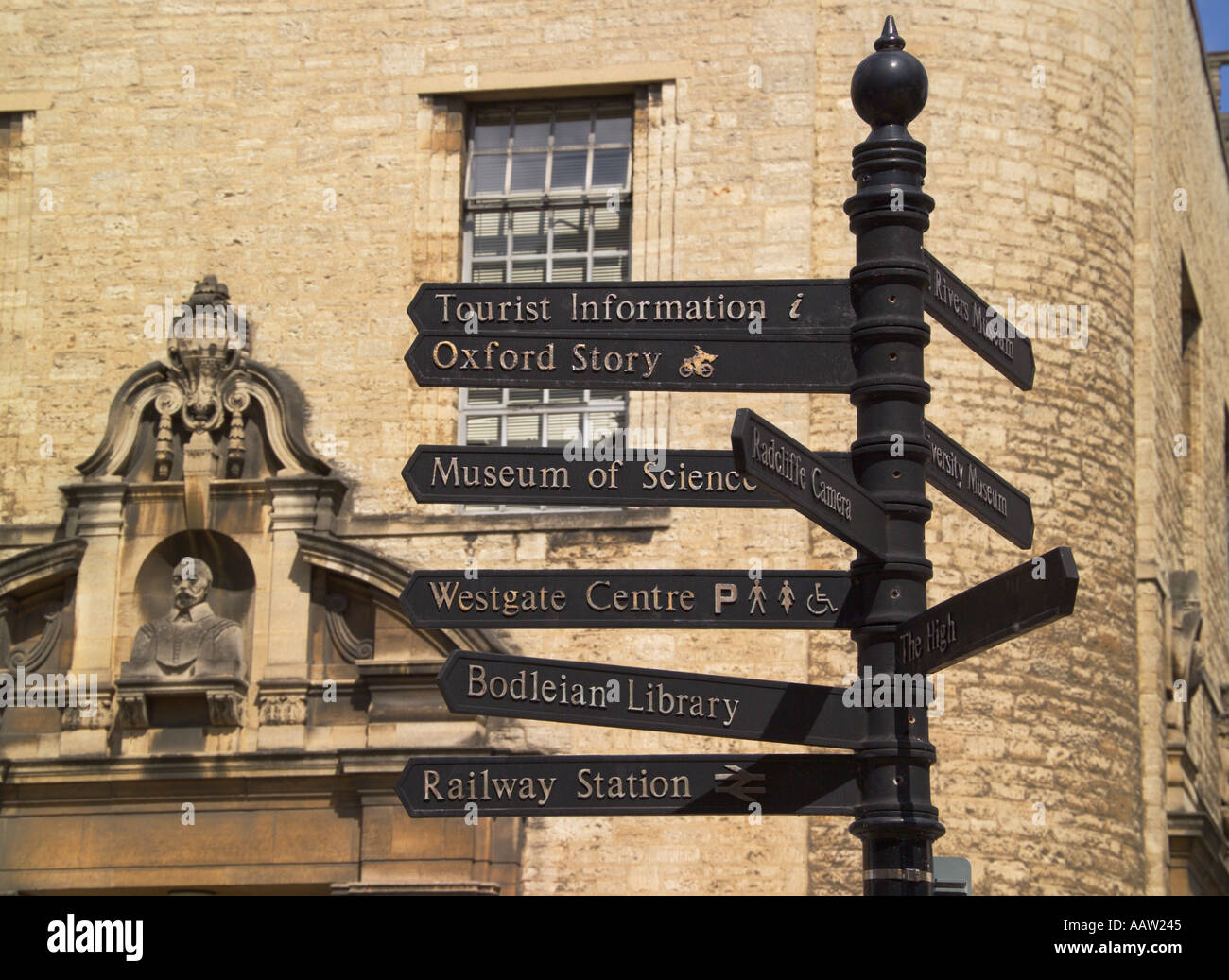 Signposts Oxford England Stock Photo - Alamy