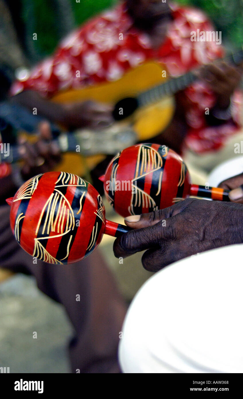 Man playing maracas Stock Photo - Alamy