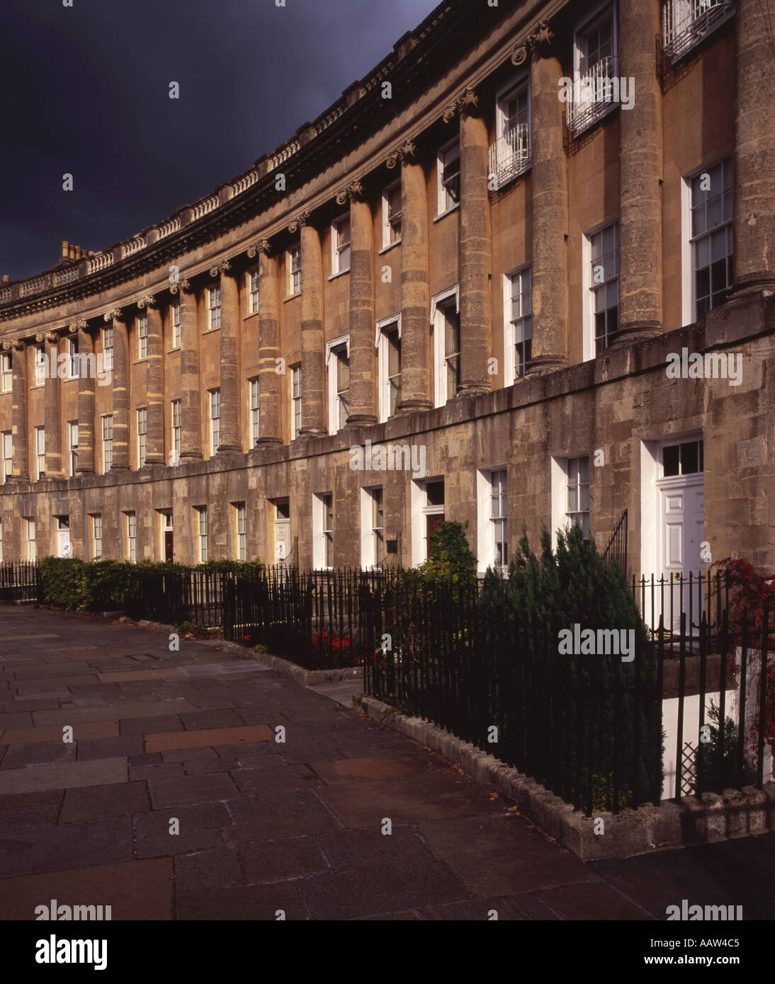 Georgian House Fronts The Royal Crescent Bath Stock Photo - Alamy