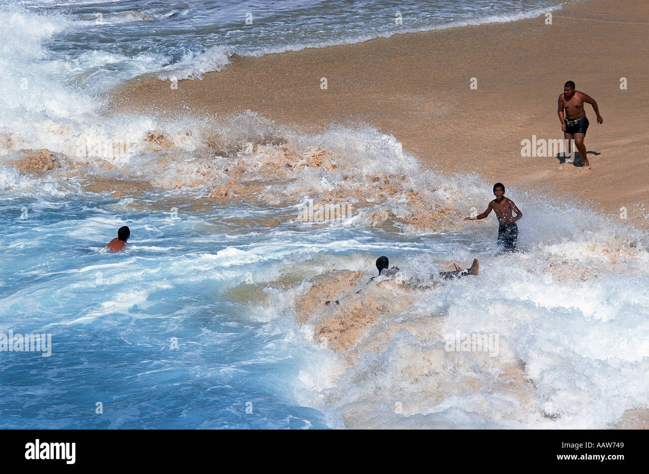 Black children in the ocean hi-res stock photography and images - Alamy