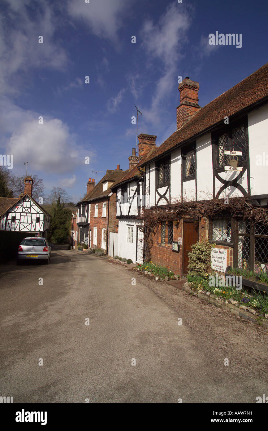 The attractive 15th century village of Chilham Kent England Stock Photo ...