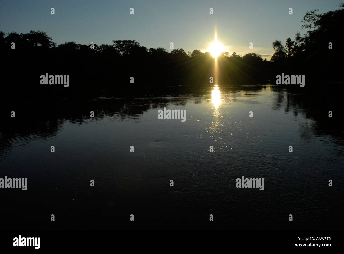 THE MOUTH OF THE YAVARI MIRIM RIVER where it meets the Yavari River ...
