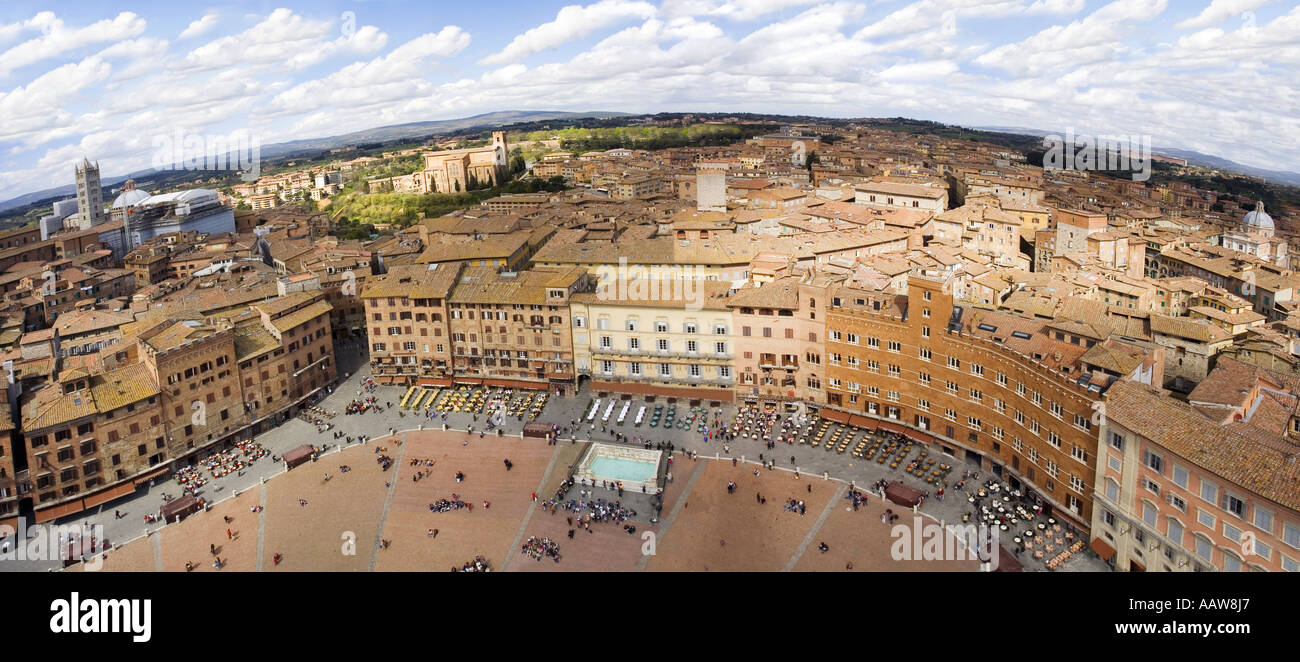 Birds eye view siena hi-res stock photography and images - Alamy