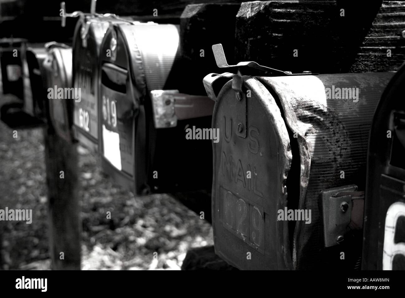 Mailbox Row, San Rafael, California, USA Stock Photo - Alamy