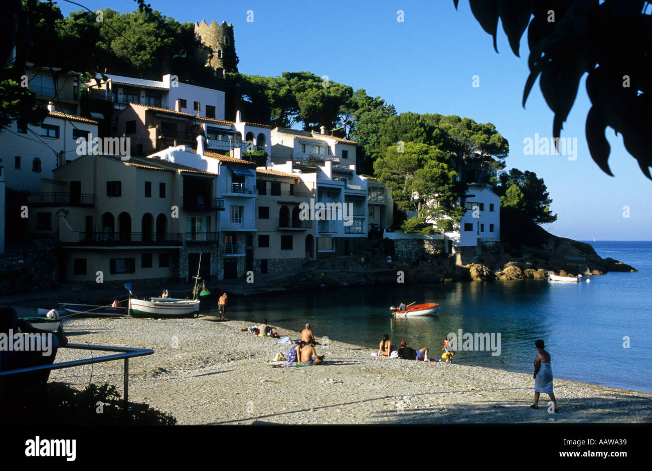 Sa Tuna Beach Costa Brava Spain Stock Photo - Alamy