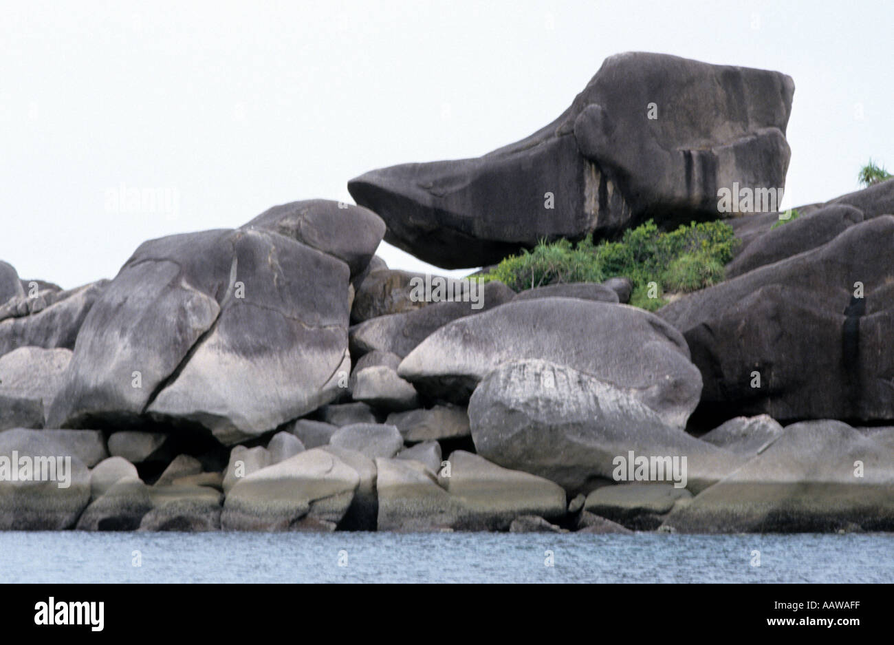 Rock at Donald Duck Bay Similan Islands Thailand Stock Photo - Alamy