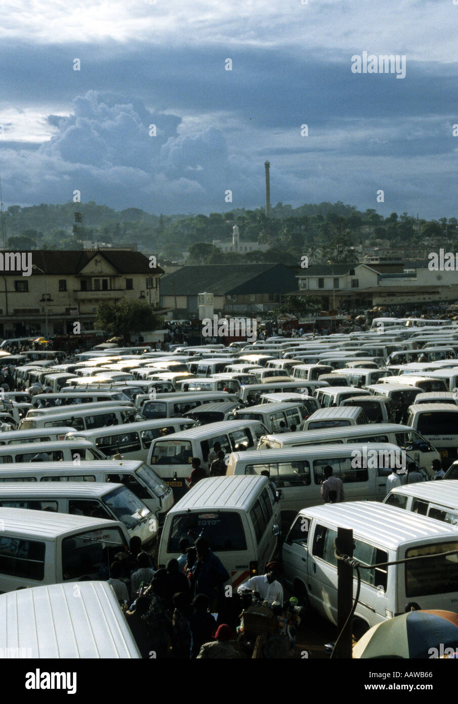 Minibus station Kampala Uganda Stock Photo - Alamy