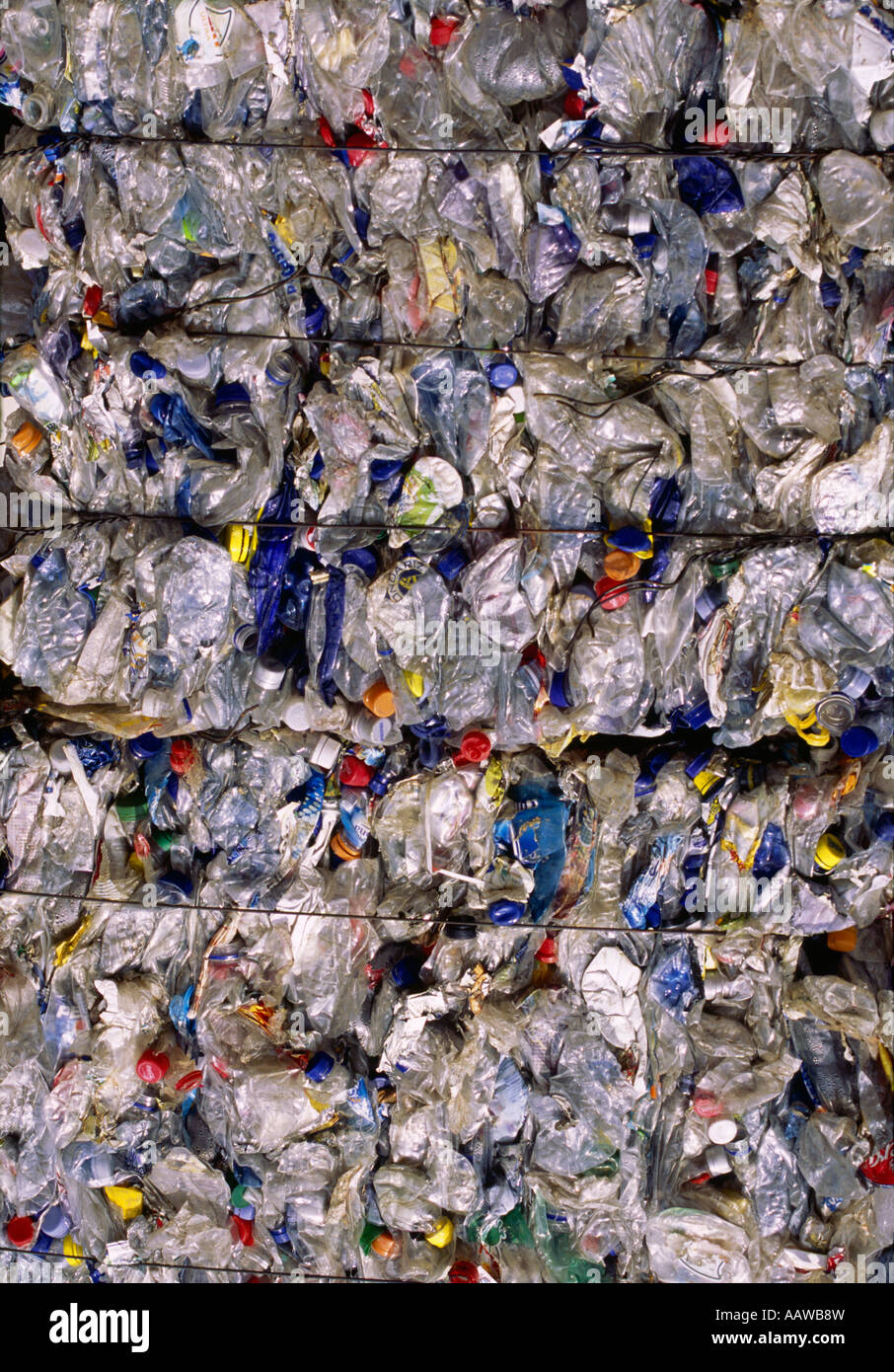 crushed plastic bottles for recycling Spain Stock Photo - Alamy
