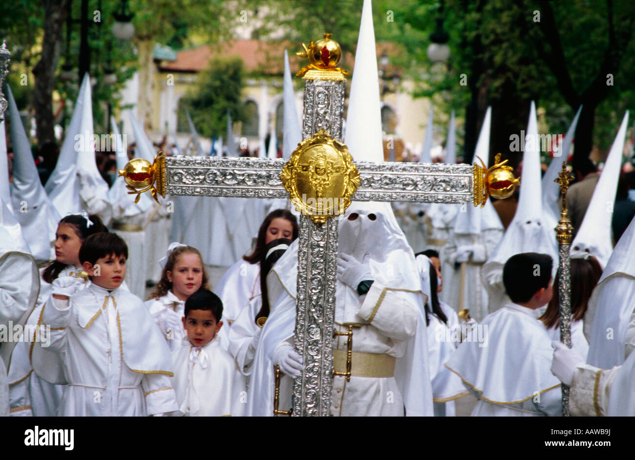 easter street parade Andalucia Spain Stock Photo - Alamy