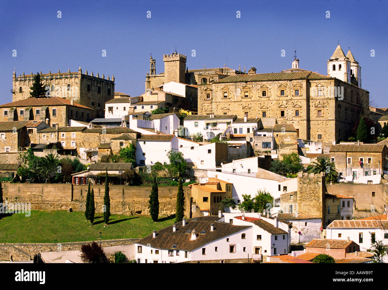 the historic town of Caceres in Extramadura Spain Stock Photo - Alamy