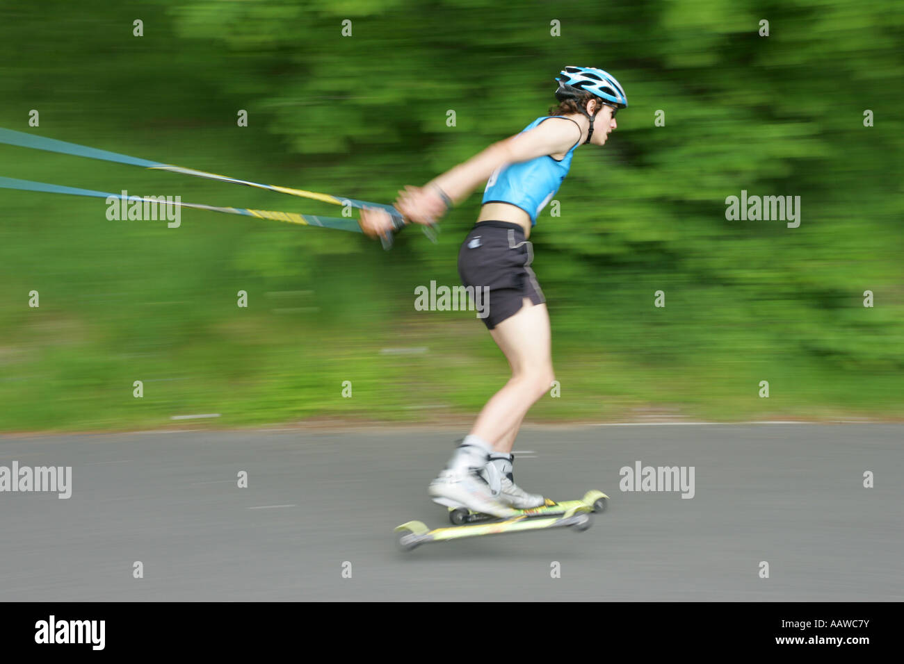 Roller ski hi-res stock photography and images - Alamy