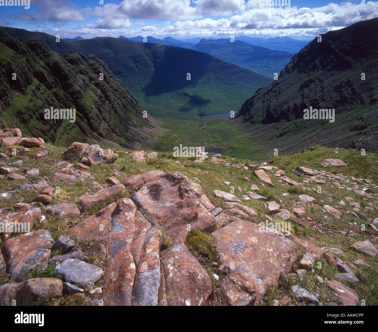 Mountains of Applecross and Beinn Damph forest Stock Photo - Alamy
