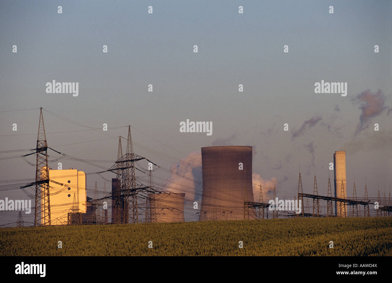 Niederaussem coal-fired power station, Grevenbroich, North Rhine ...